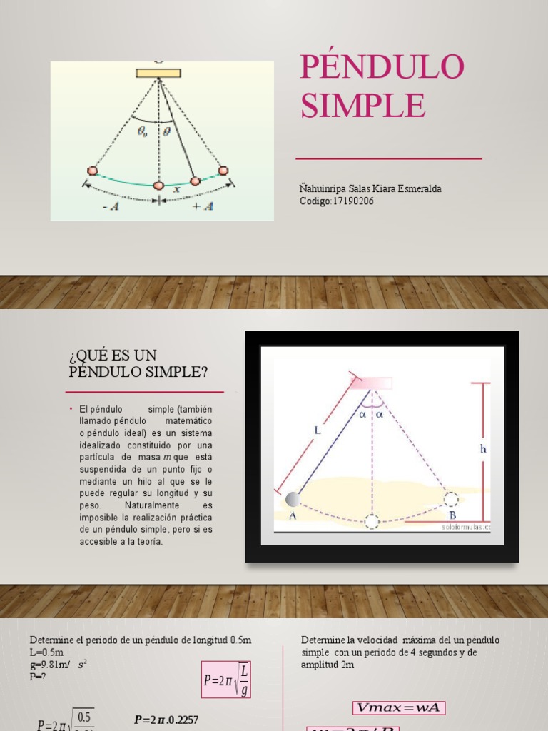 Péndulo Simple Fisica 2 | PDF