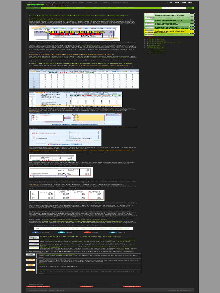 Cara Uji Reliabilitas Split-Half Spearman Brown Dengan SPSS Lengkap ...