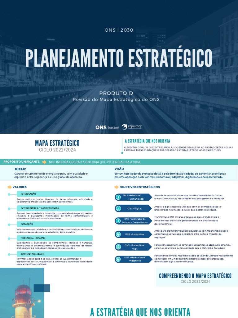 Mapa Estratégico do ONS - Detalhado | PDF | Sustentabilidade | Comunicação