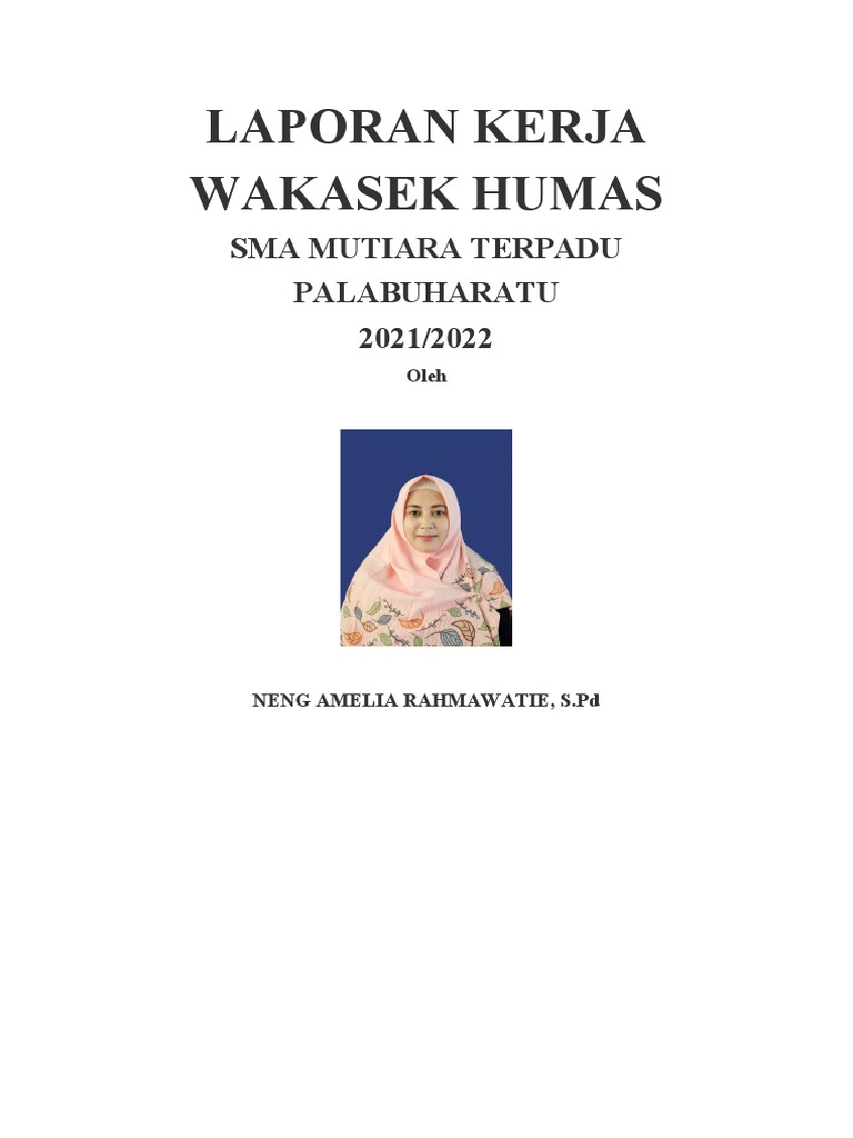Laporan Kerja Humas SMA Mutiara 2021/2022 | PDF