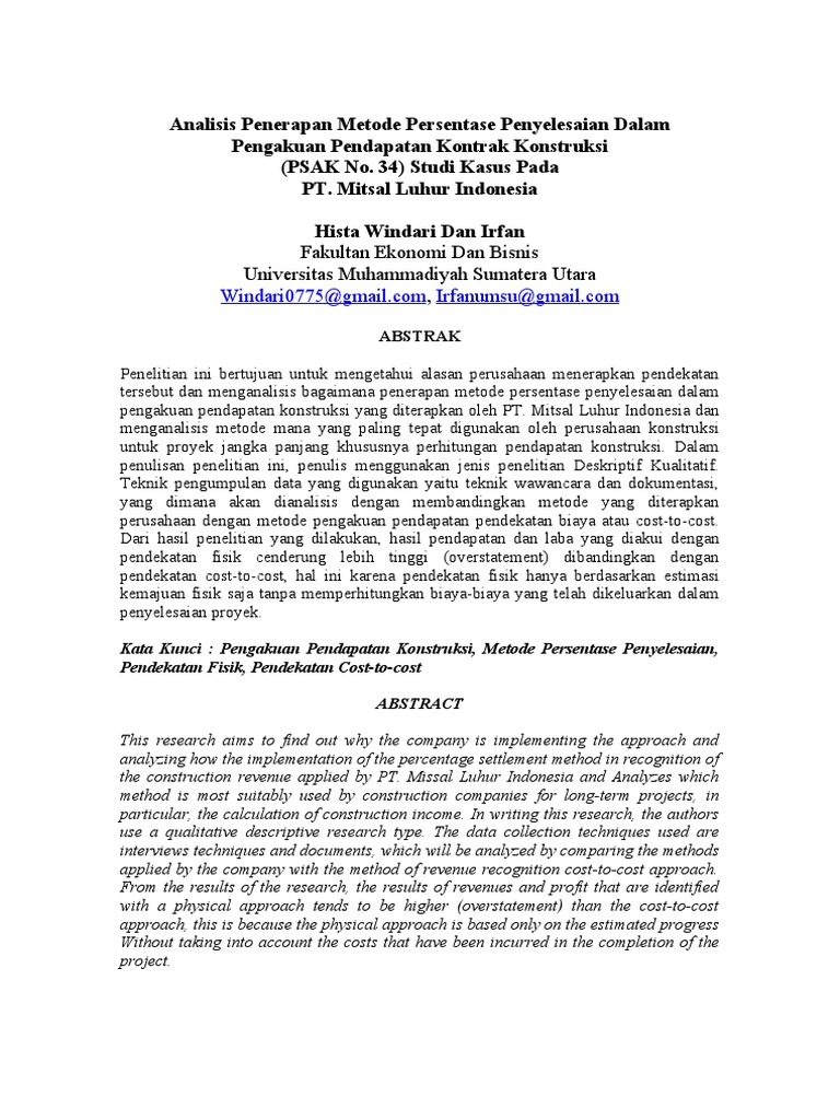 Jurnal Skripsi Hista Windari | PDF