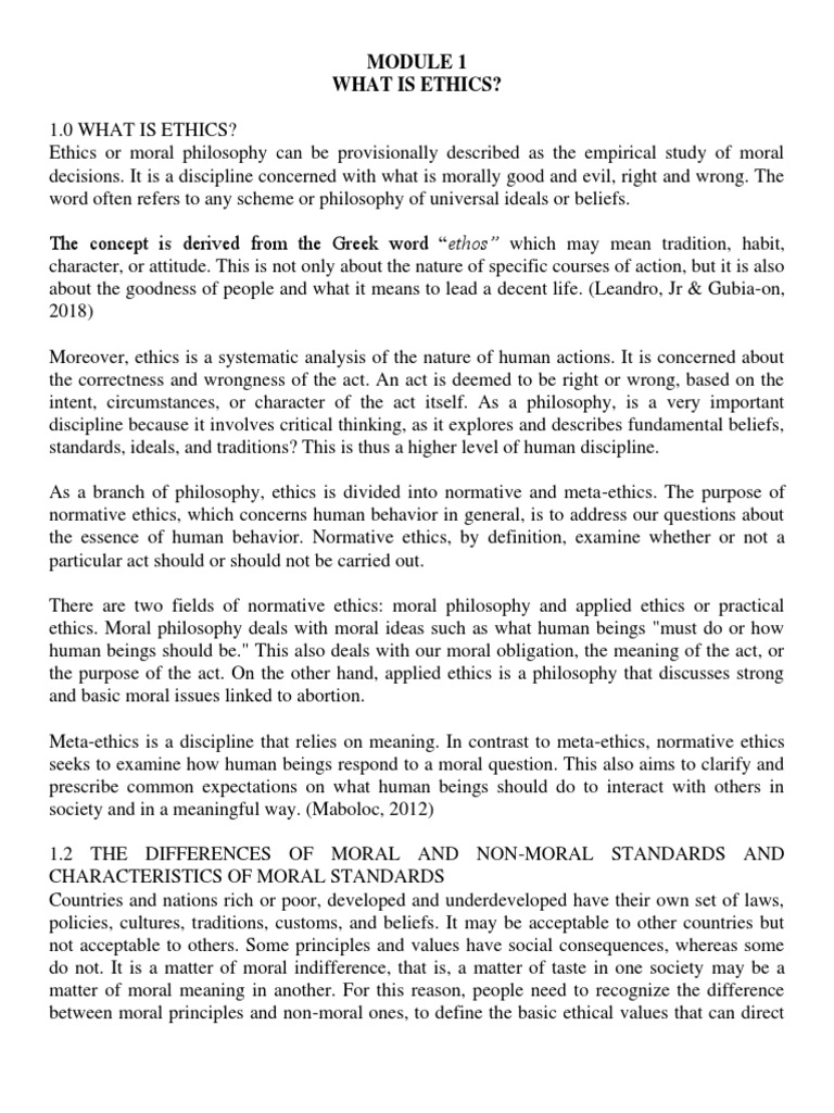 Ethics Reviewer For Long Test | PDF | Morality | Immanuel Kant