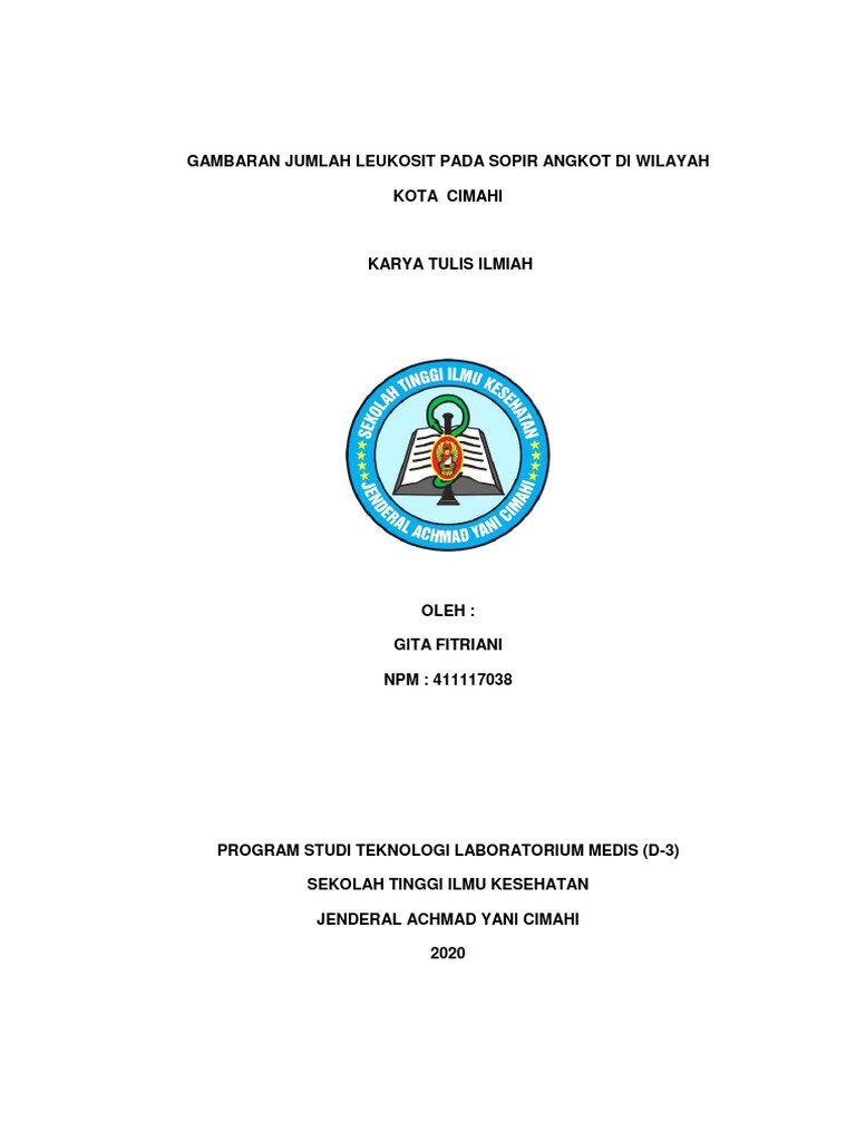 Contoh Proposal KTI HEMATOLOGI GITA FITRIANI | PDF