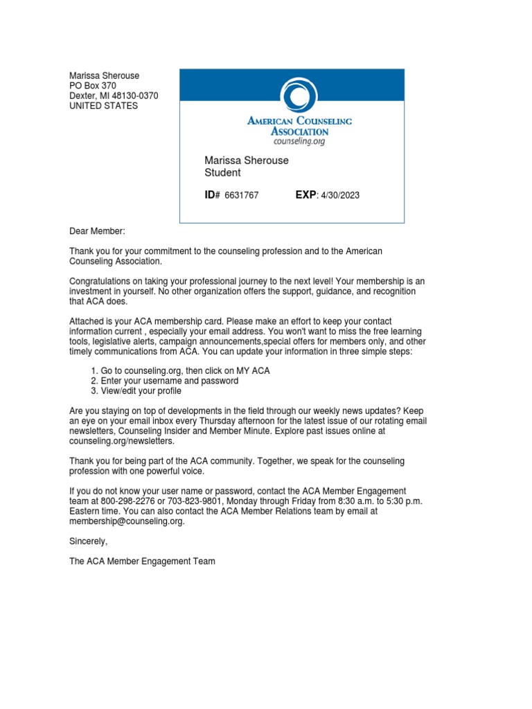 Aca Insurance Membership | PDF | Sports & Recreation