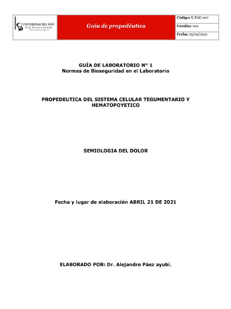 Guia #2 de Dolor | PDF