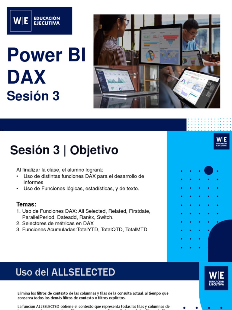 Power BI DAX - Sesión 3 | PDF | Informática | Programación de computadoras