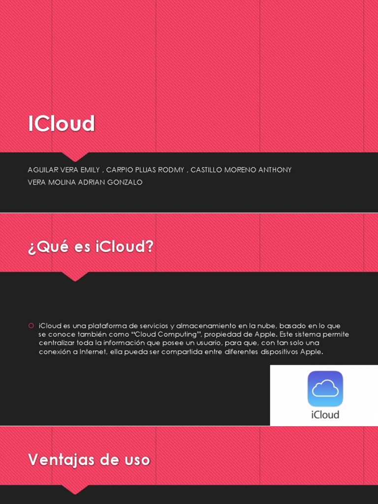 iCloud: Una plataforma de servicios y almacenamiento en la nube de ...