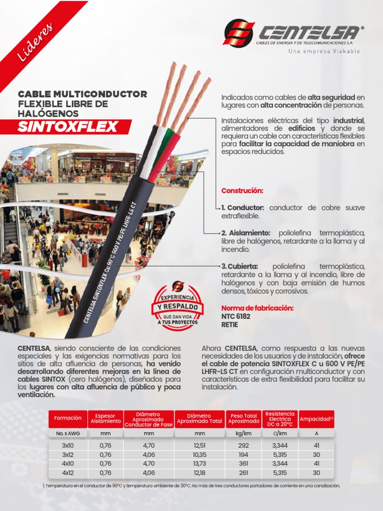 Centelsa 1 | PDF | Ingenieria Eléctrica | Electricidad