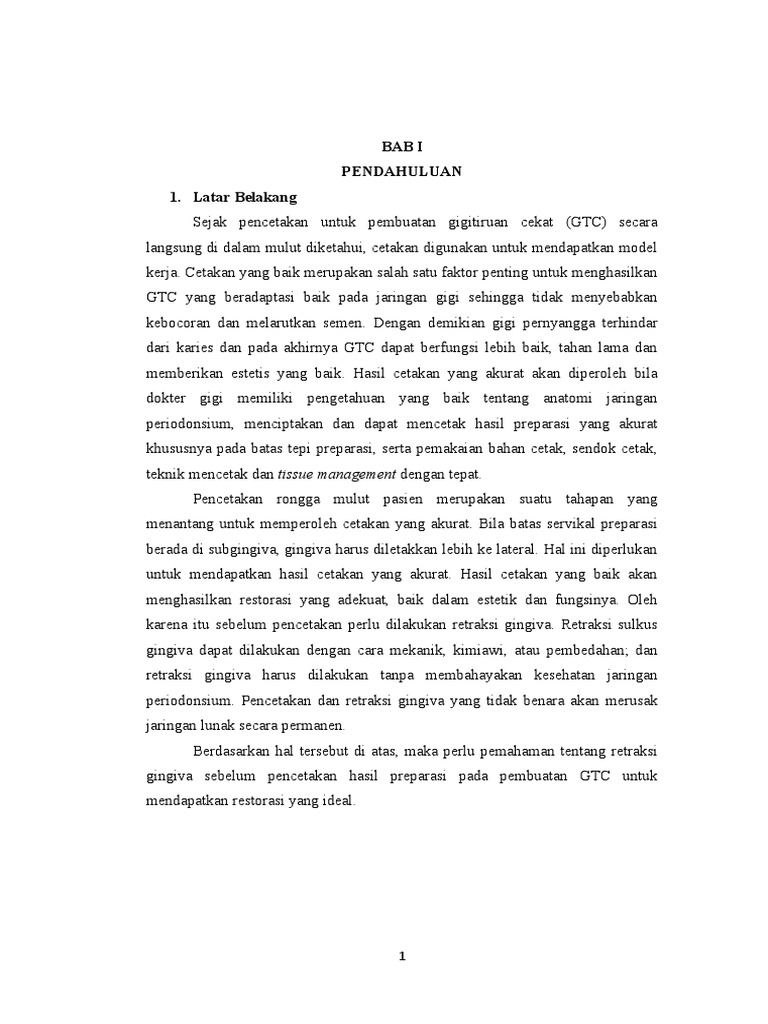 Teknik Retraksi Gingiva dalam Gigi | PDF | Sains & Matematika ...