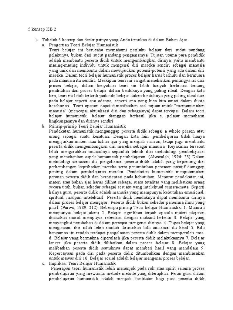 Analisis Bahan Ajar KB 2 | PDF | Sains & Matematika