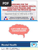 Mental Health Act RA 11036 Presentation | PDF