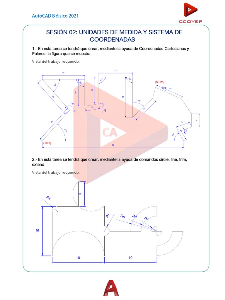 Trabajo S2 AutoCAD 2021 | PDF | Software