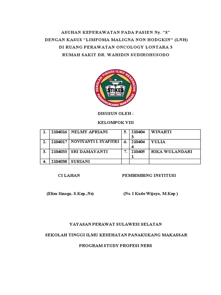Asuhan Keperawatan Limfoma Maligna LNH | PDF | Kesehatan Holistik