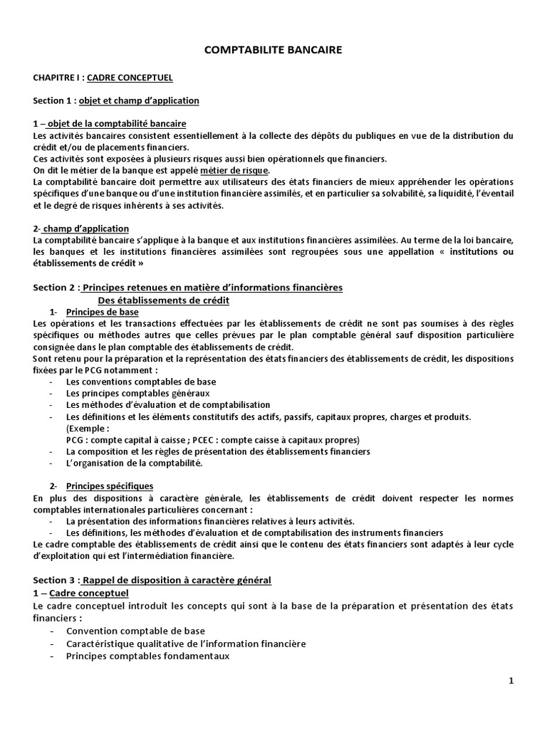 Comptabilite Bancaire | PDF | Comptabilité | Banques