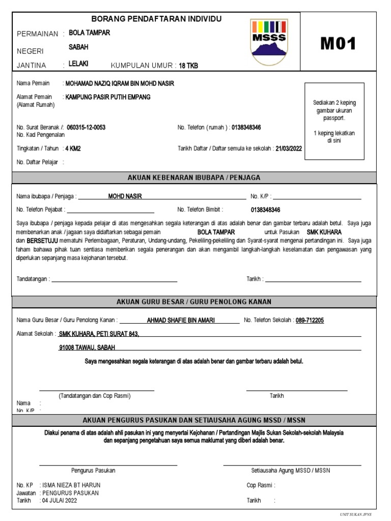 M01 Bola Tampar | PDF