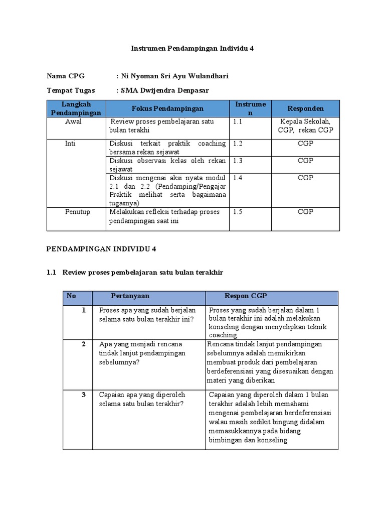 Instrumen PI 4 | PDF