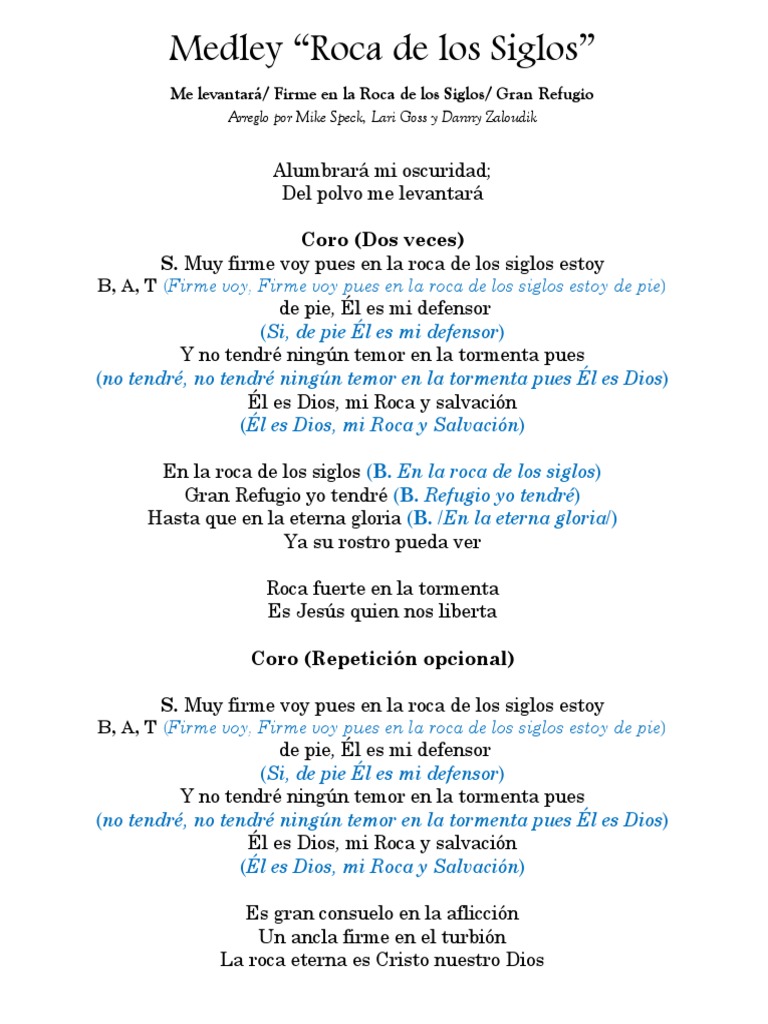 Medley: Roca de los Siglos | PDF