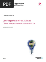 9239 AICE Global Component 3 Example Candidate Responses | PDF | Urban ...