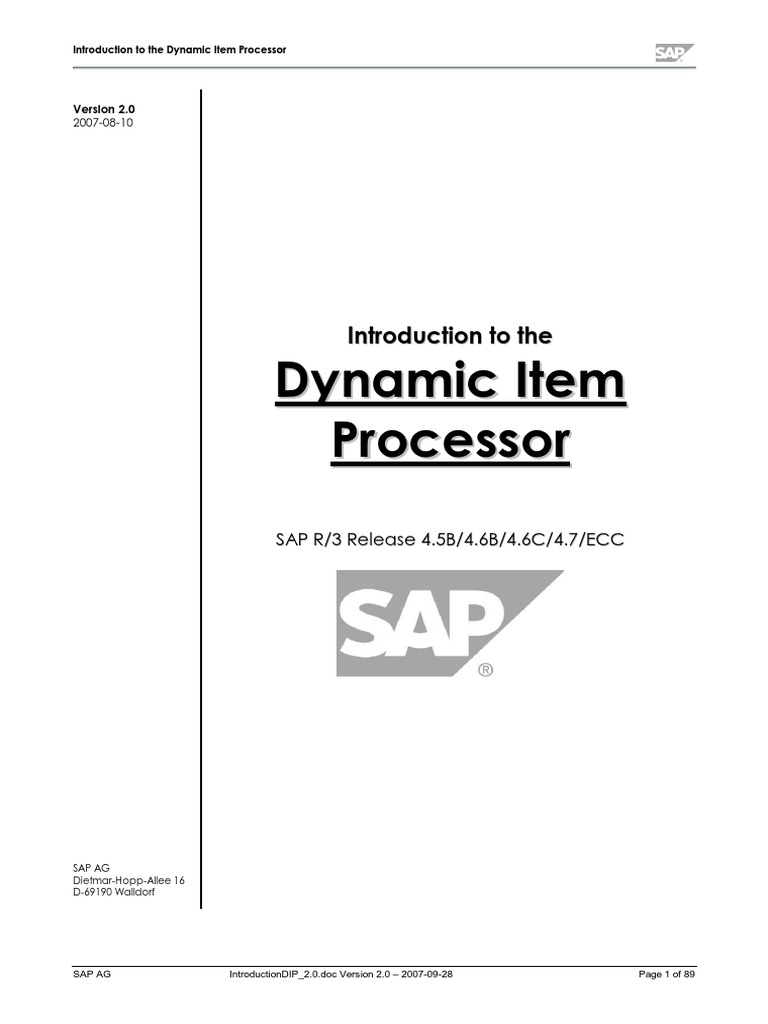 Dip Profiles Documentation | PDF | Debits And Credits | Pricing