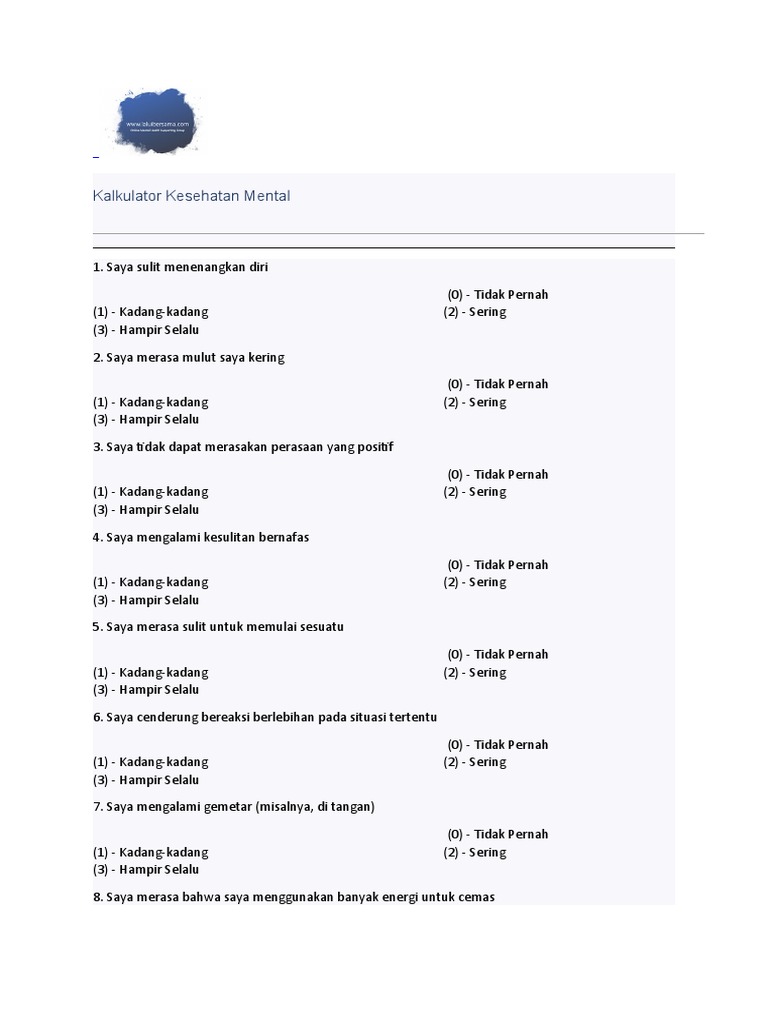 Kesehatan Mental | PDF | Pengembangan Diri