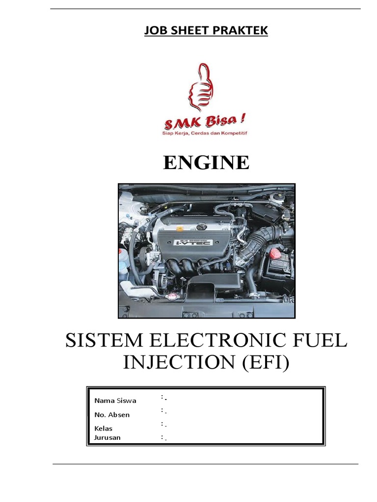 Job Sheet Praktek Fuel Injection Efi | PDF