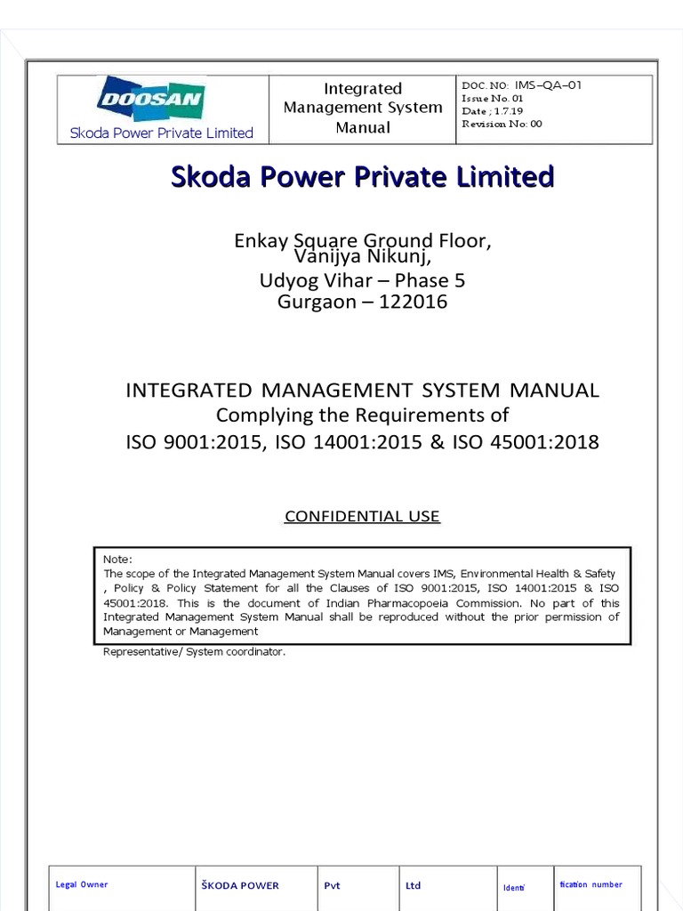 PDF Ims Manual 2019 Final | PDF | Occupational Safety And Health ...