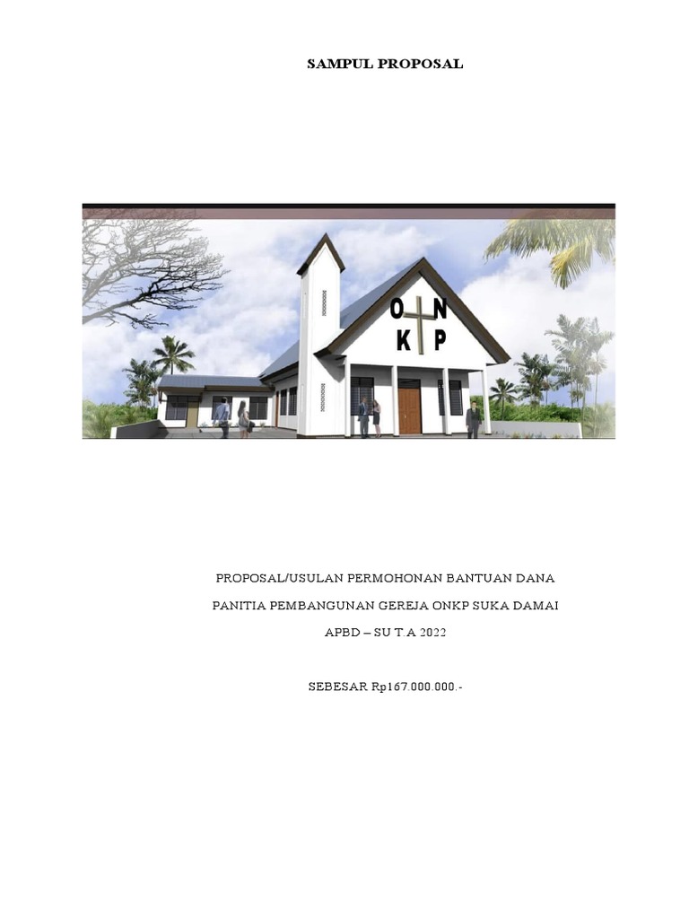 Proposal Gereja Onkp Suka Damai | PDF