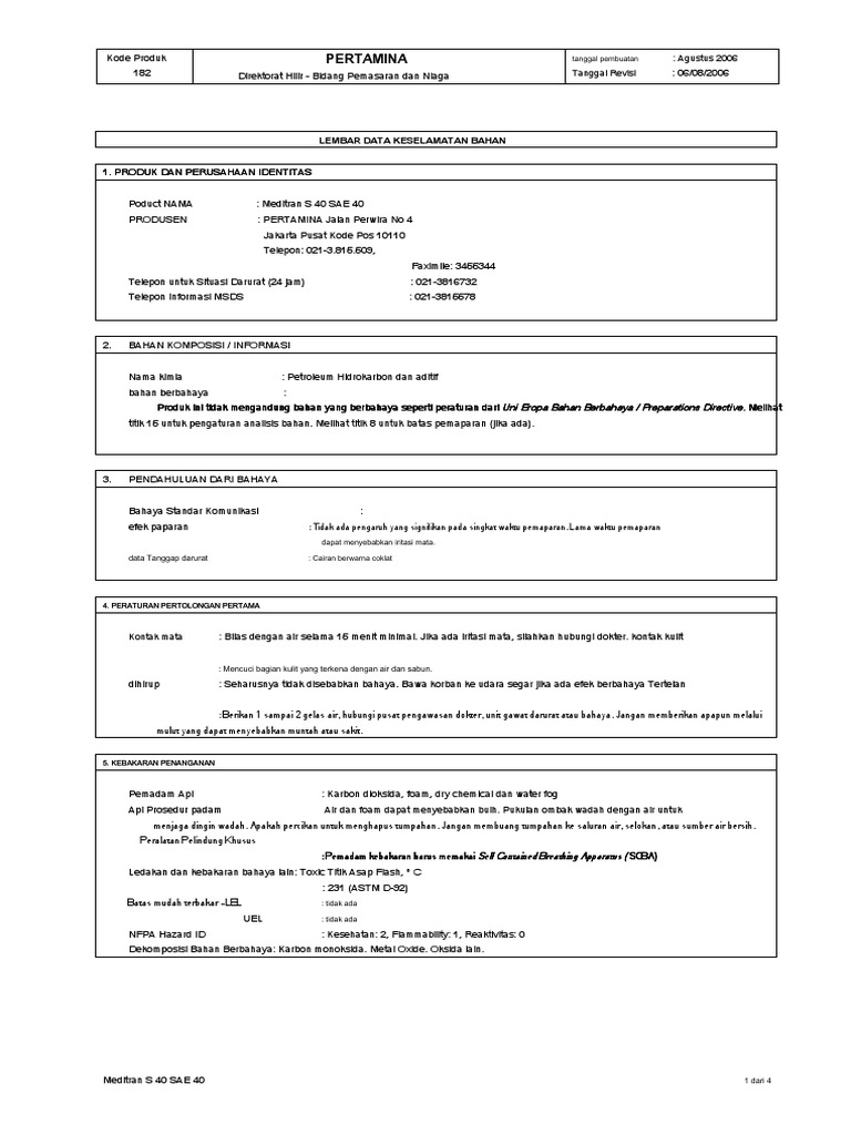 Meditran - S - 40 - Sae - 40.en - Id | PDF