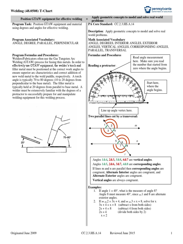 Welding - Geometry Angles | PDF | Welding | Construction