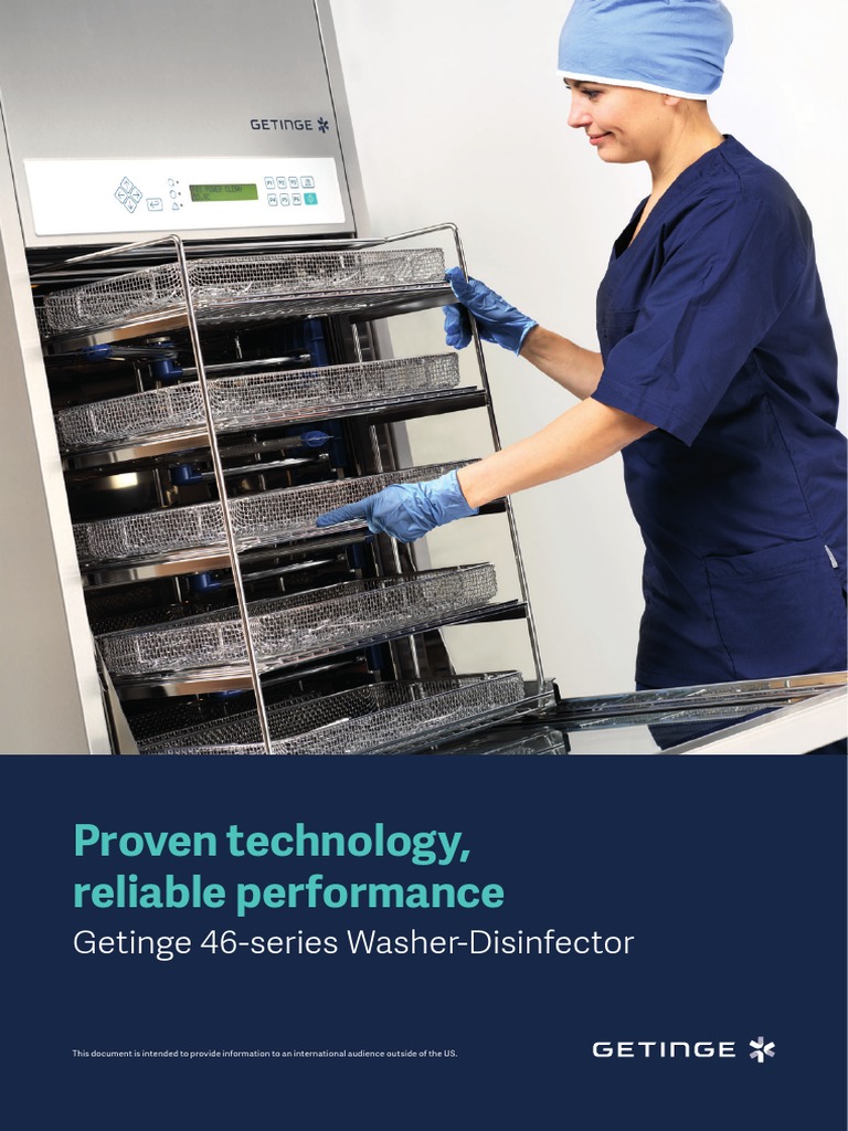 4. Brosur GETINGE Washer Disinfector 46-4, 46-5 | PDF | Health Care