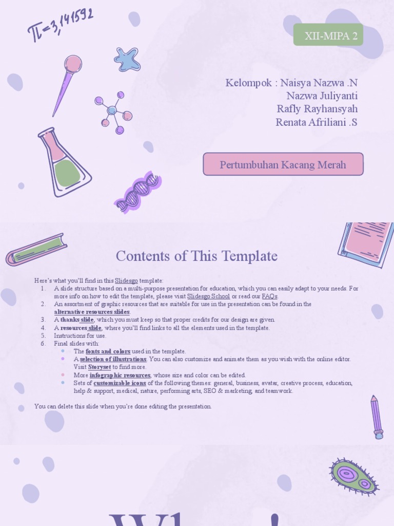 Science Subject For High School 9th Grade Cell Biology Variant Purple ...