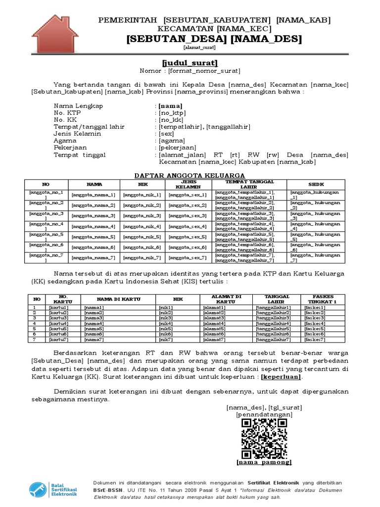Surat Ket Beda Identitas Kis | PDF