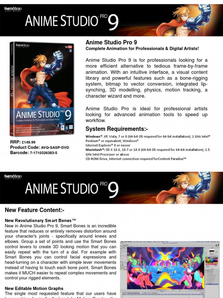 Anime_Studio_Pro_Product_Information | PDF | Adobe Photoshop | 64 Bit ...