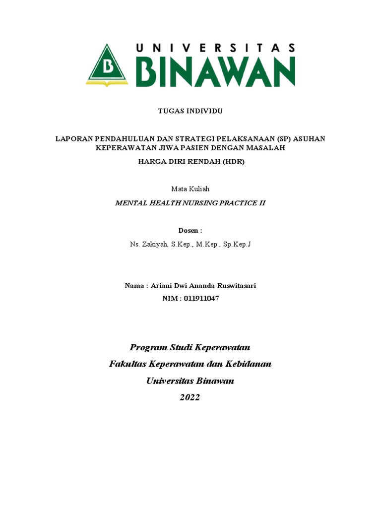 Harga Diri Rendah | PDF