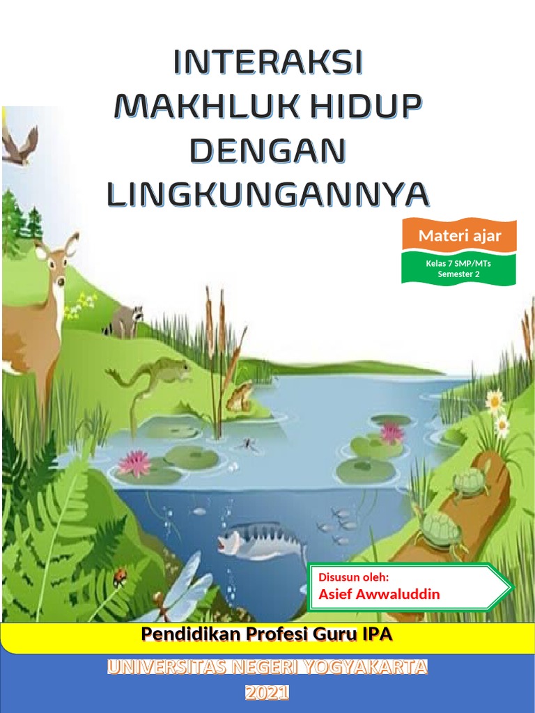 Bahan Ajar Interaksi Makhluk Hidup - Asif | PDF