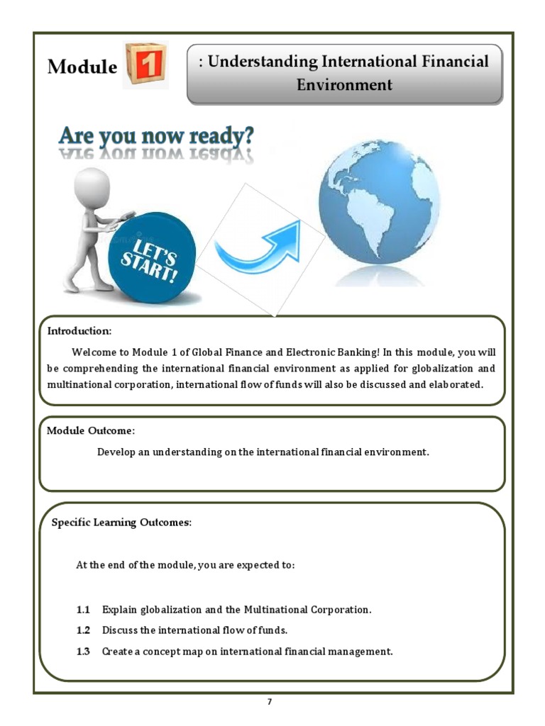 Understanding International Financial Environment.... | PDF | Balance ...