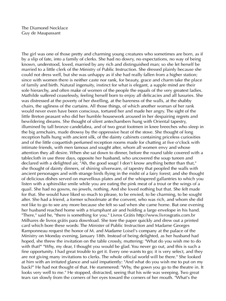 The Necklace | PDF | Jewellery