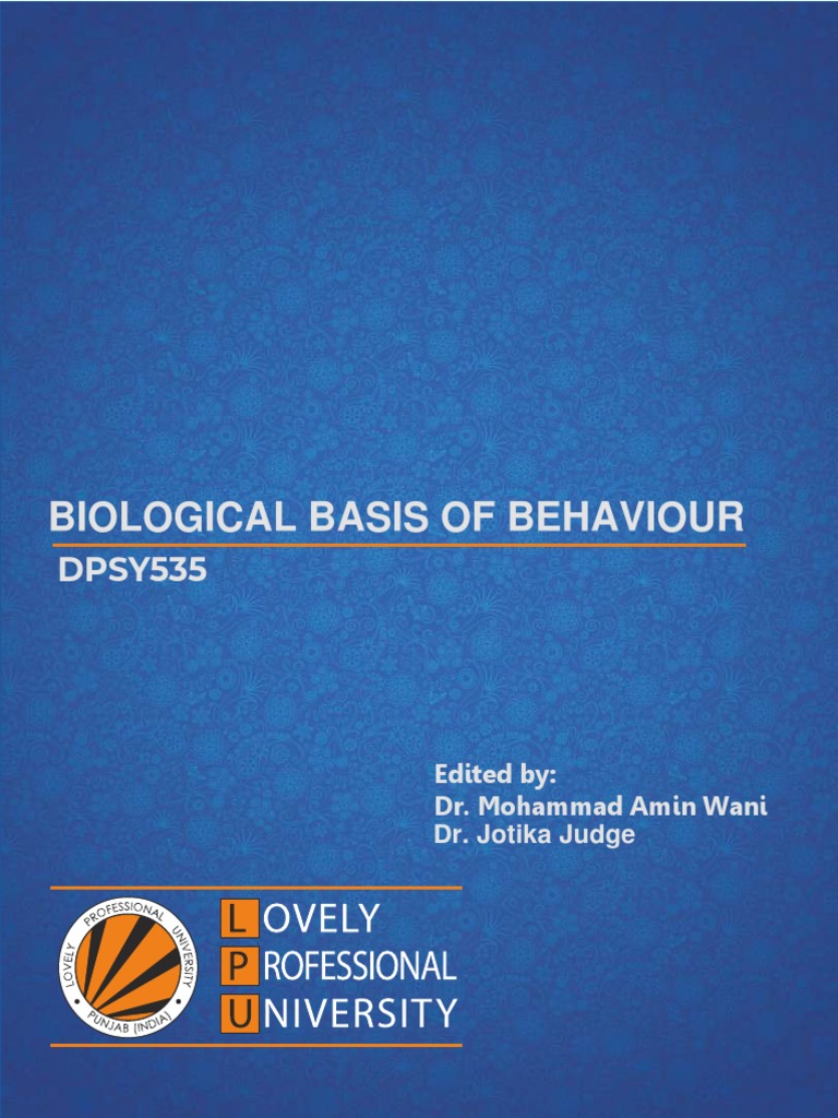 7828 Dpsy535 Biological Basis of Behaviour | PDF | Neuron | Nervous System