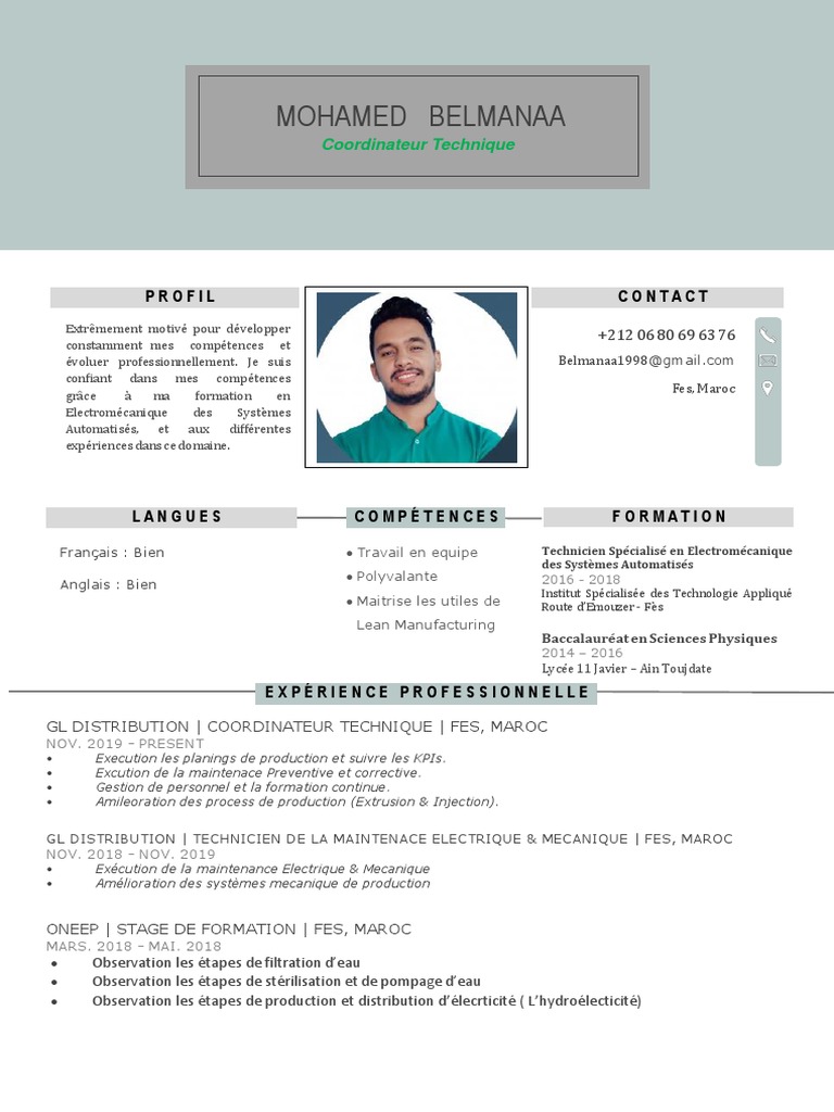 CV GL Belmanaa PDF - Copie | PDF