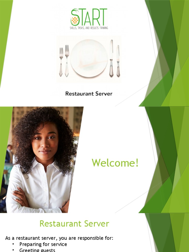 Restaurant Server Training Guide | PDF | Meal | Restaurants