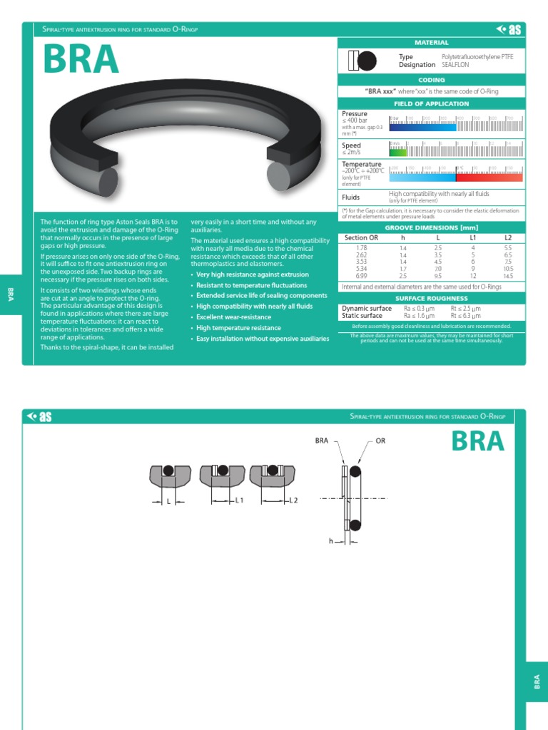 Piral Type Antiextrusion Ring For Standard Ingp: Material | PDF ...
