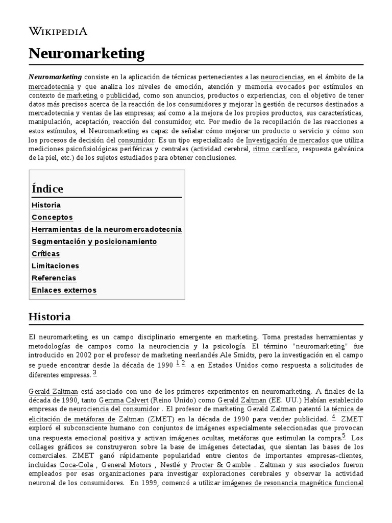 Neuromarketing | PDF | Conceptos psicologicos | Marketing