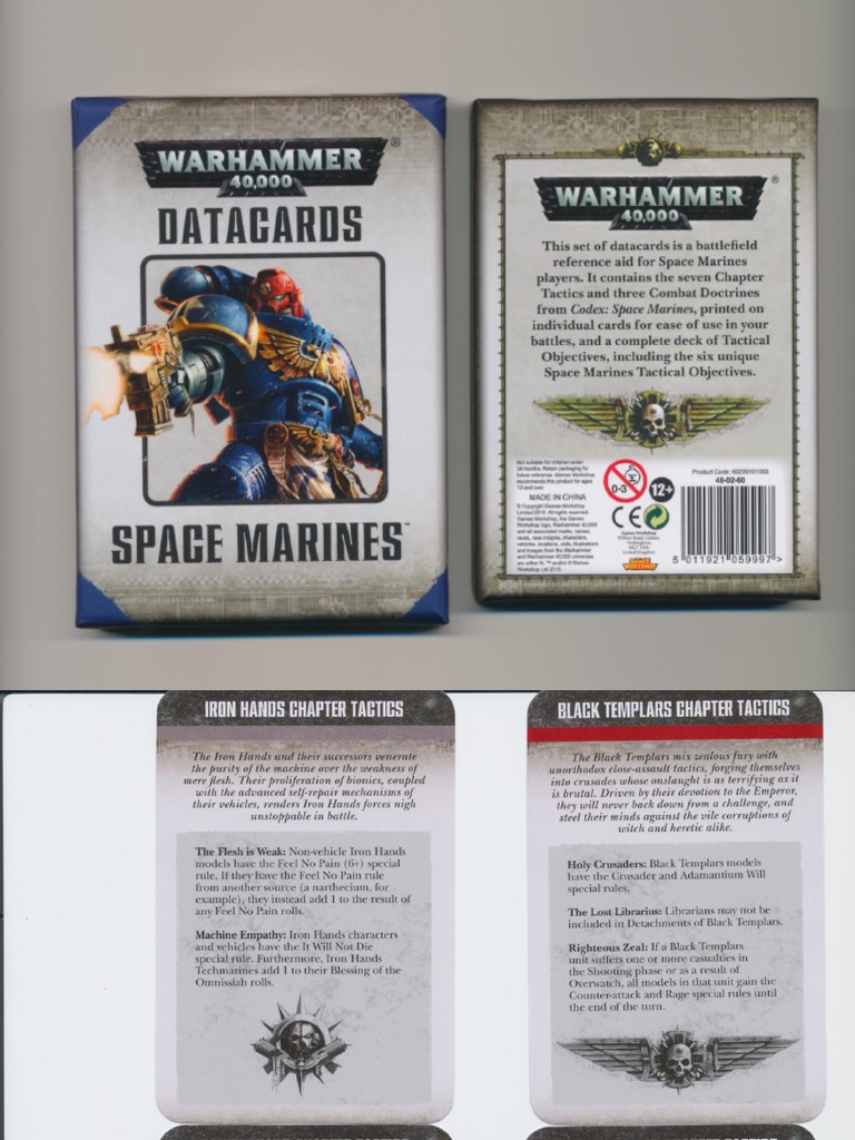 Space Marines Datacards | PDF