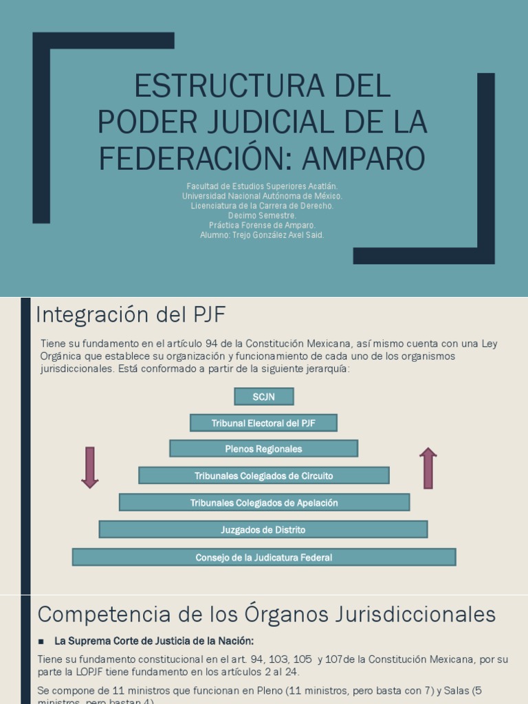 Estructura del Poder Judicial Federal | PDF | Instituciones ...