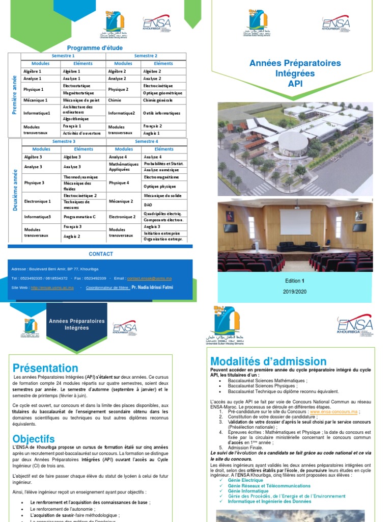 Années Préparatoires Intégrées | PDF | Ingénieur | Connaissances