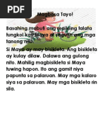 Filipino Pyramid Sentence Reading Fluency | PDF