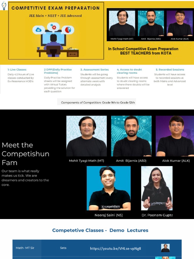 Competitive Exam Preparation - Brochure | PDF