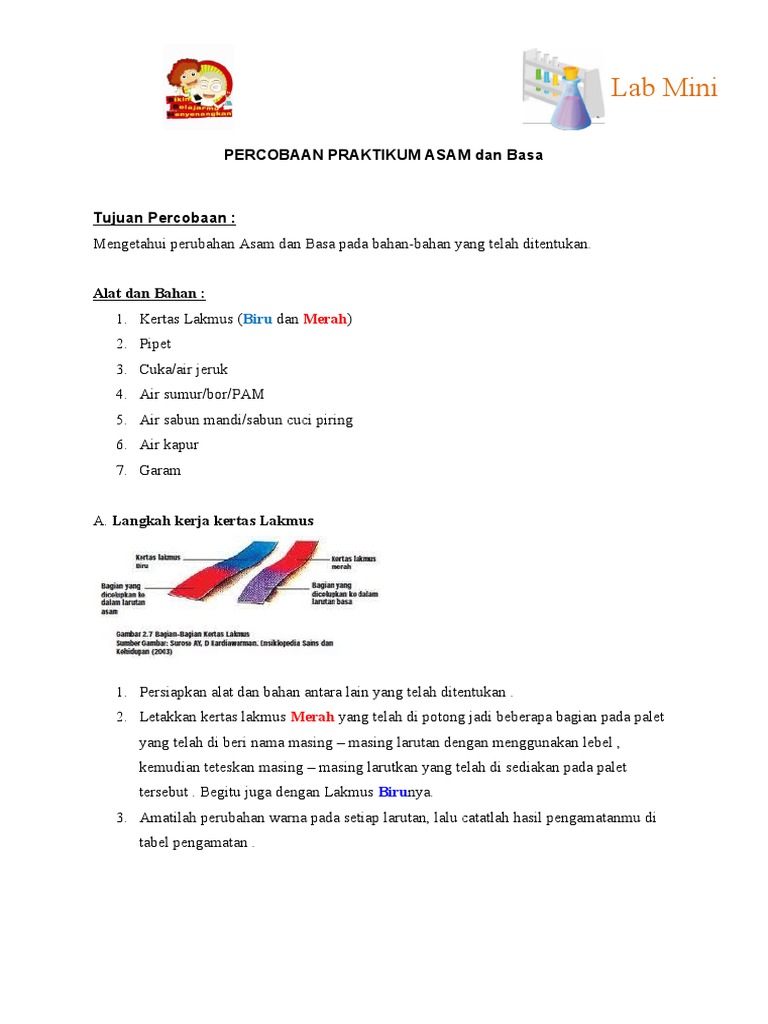 LKS Asam & Basa Kls VII | PDF | Memasak, Makanan, & Anggur | Sains ...