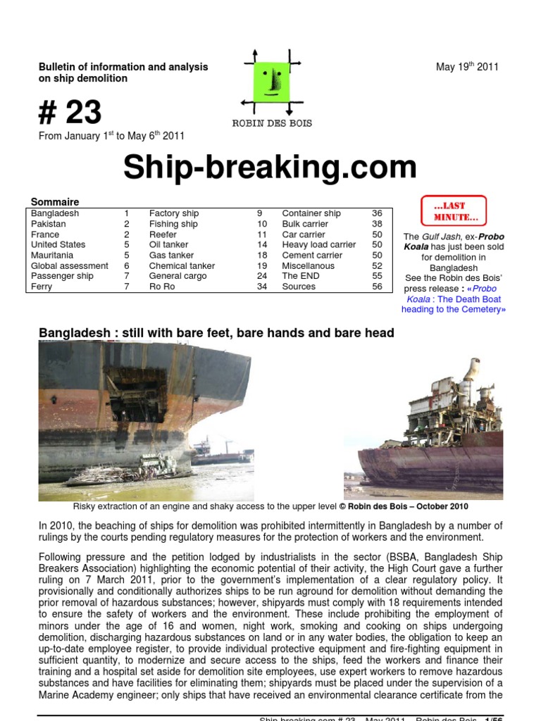 Ship Metal Scrap Report | PDF | Ships | Oil Tanker