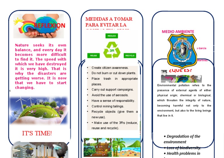 Triptico de Contaminacion Ambiental | PDF | Pollution | Environmental ... Triptico de Contaminacion Ambiental | PDF | Pollution | Environmental ...